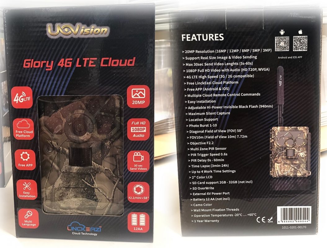 Uovision Glory 4G LTE Cloud 20MP Full HD Trail Camera – Uovision Europe